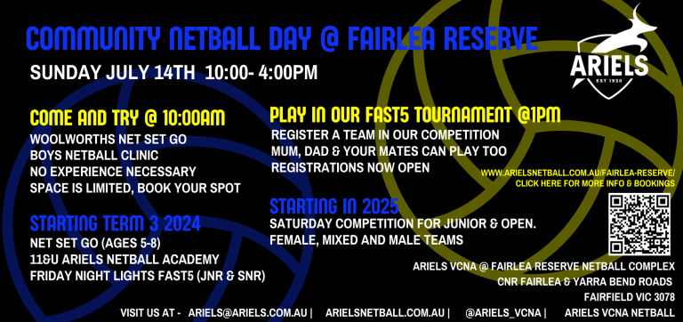 Fairlea Reserve - Ariels VCNA
